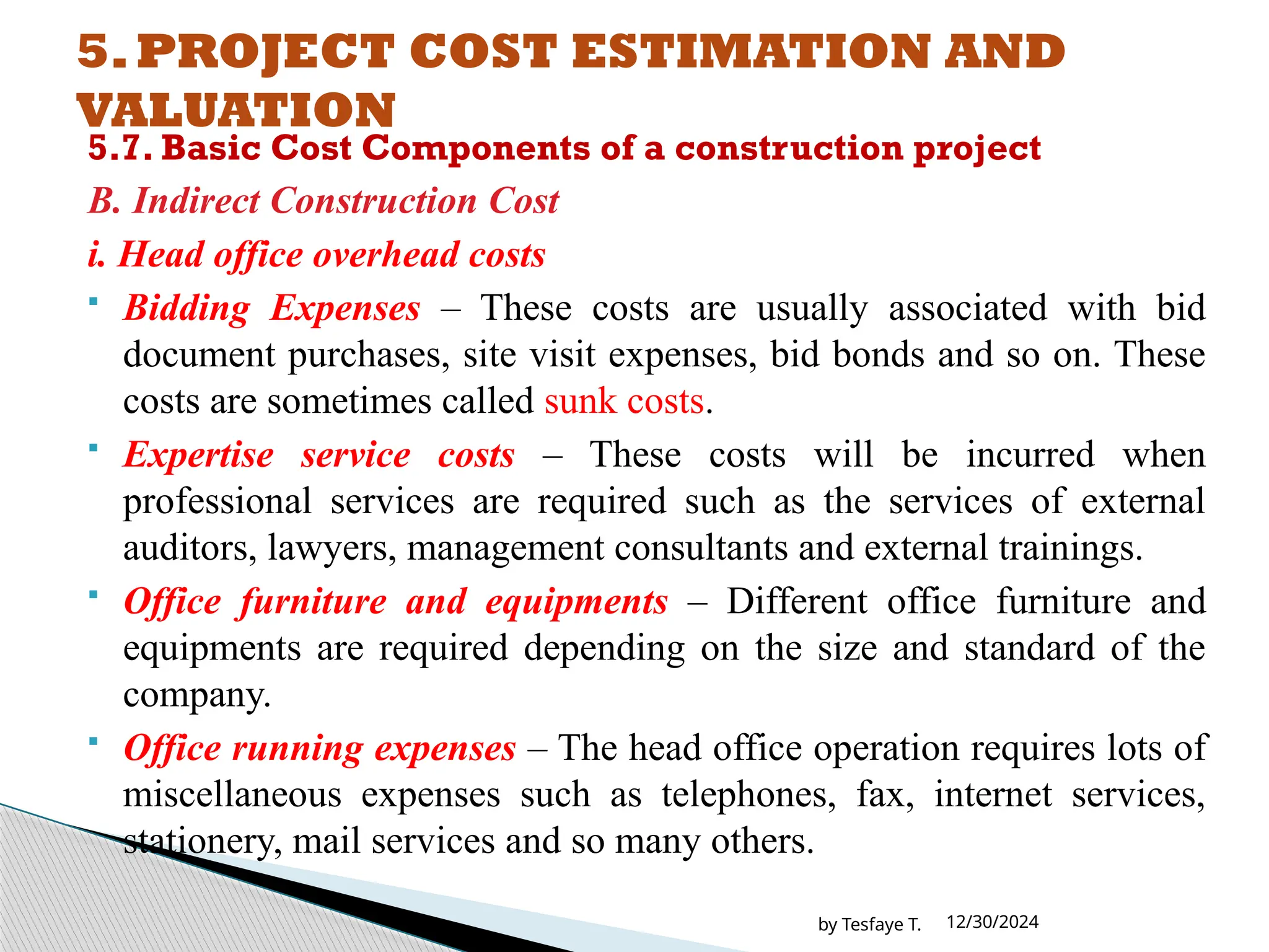 Civil Engineering projects cost estimation.pptx