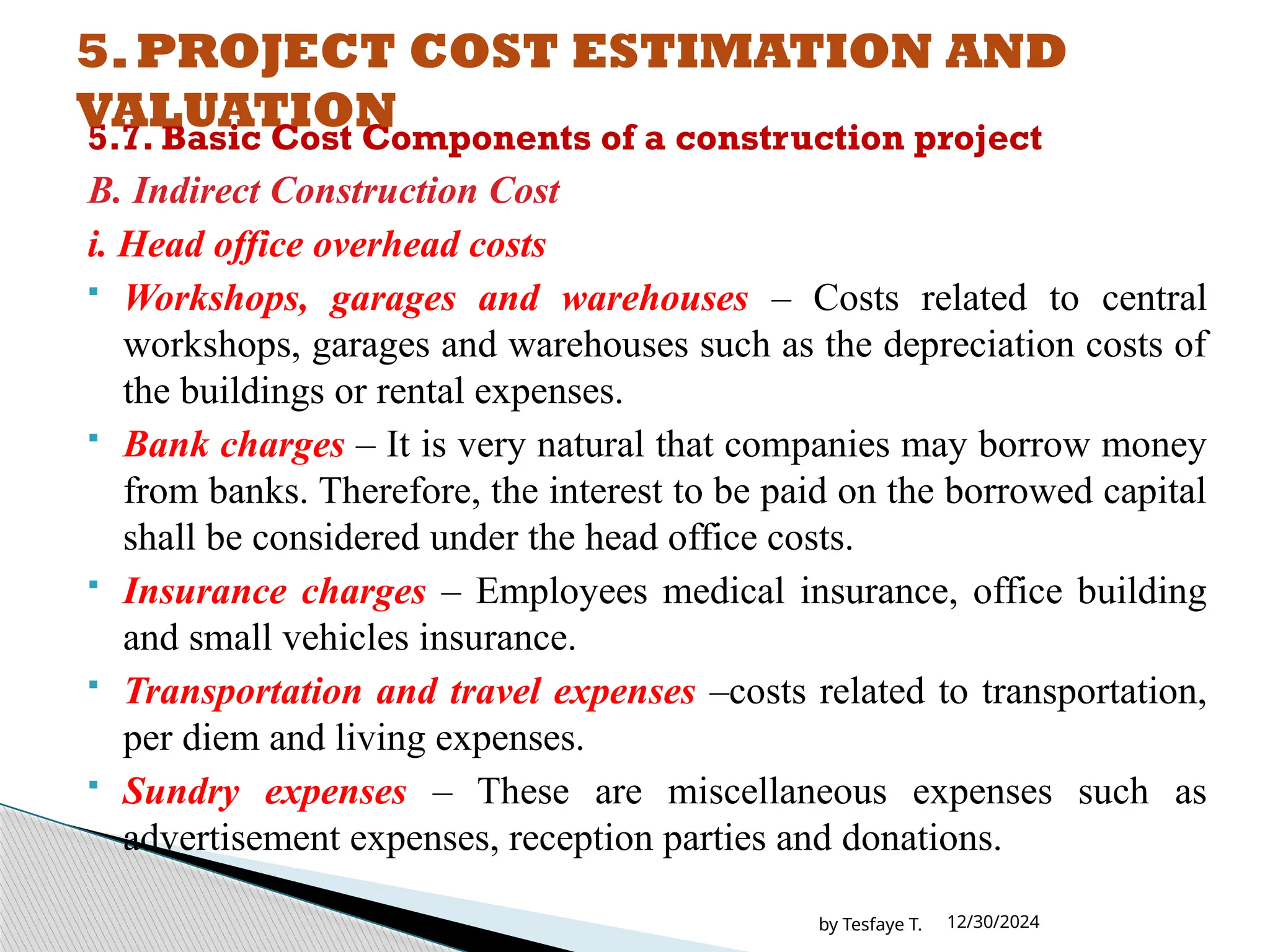 Civil Engineering projects cost estimation.pptx