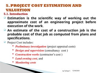 Civil Engineering projects cost estimation.pptx