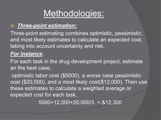 COST ESTIMATION FOR A RESEARCH PROJECT.pptx
