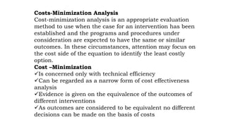 cost evaluation.pptx | Surgery | Medical Health