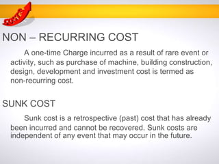 Cost for production including breaking analysis | PPTX