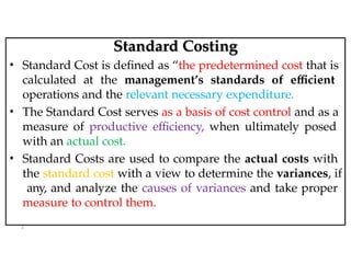 Cost II CH4 (1) standard costing flexible budgeting and variance ...