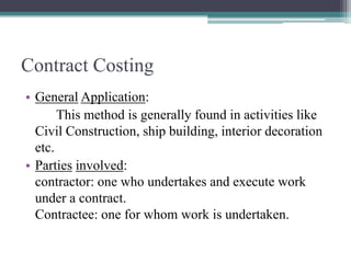 hybrid Costing process costing contract costing h | PPTX