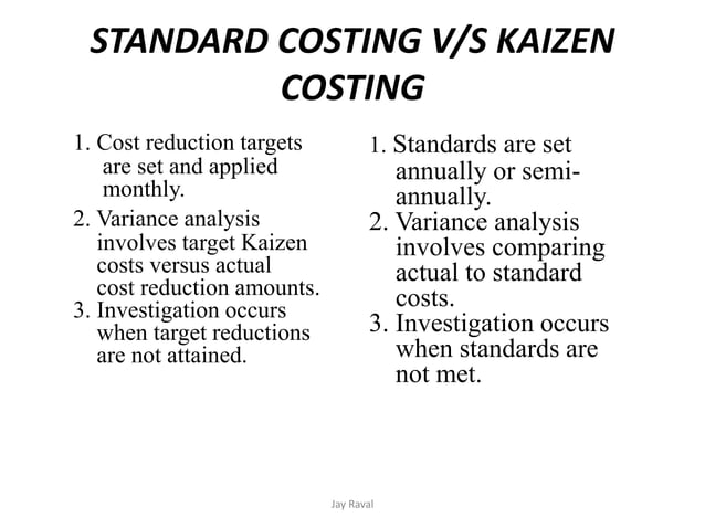 Kaizen Costing, Just in time approach & lifecycle costing | PPTX ...