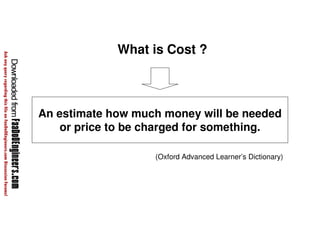 Costing for-civil-engineering-project | PPT