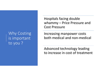 Costing for Hospitals - How to arrive at service level cost ? | PDF
