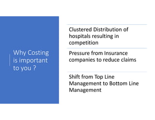 Costing for Hospitals - How to arrive at service level cost ? | PDF