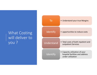Costing for Hospitals - How to arrive at service level cost ? | PDF