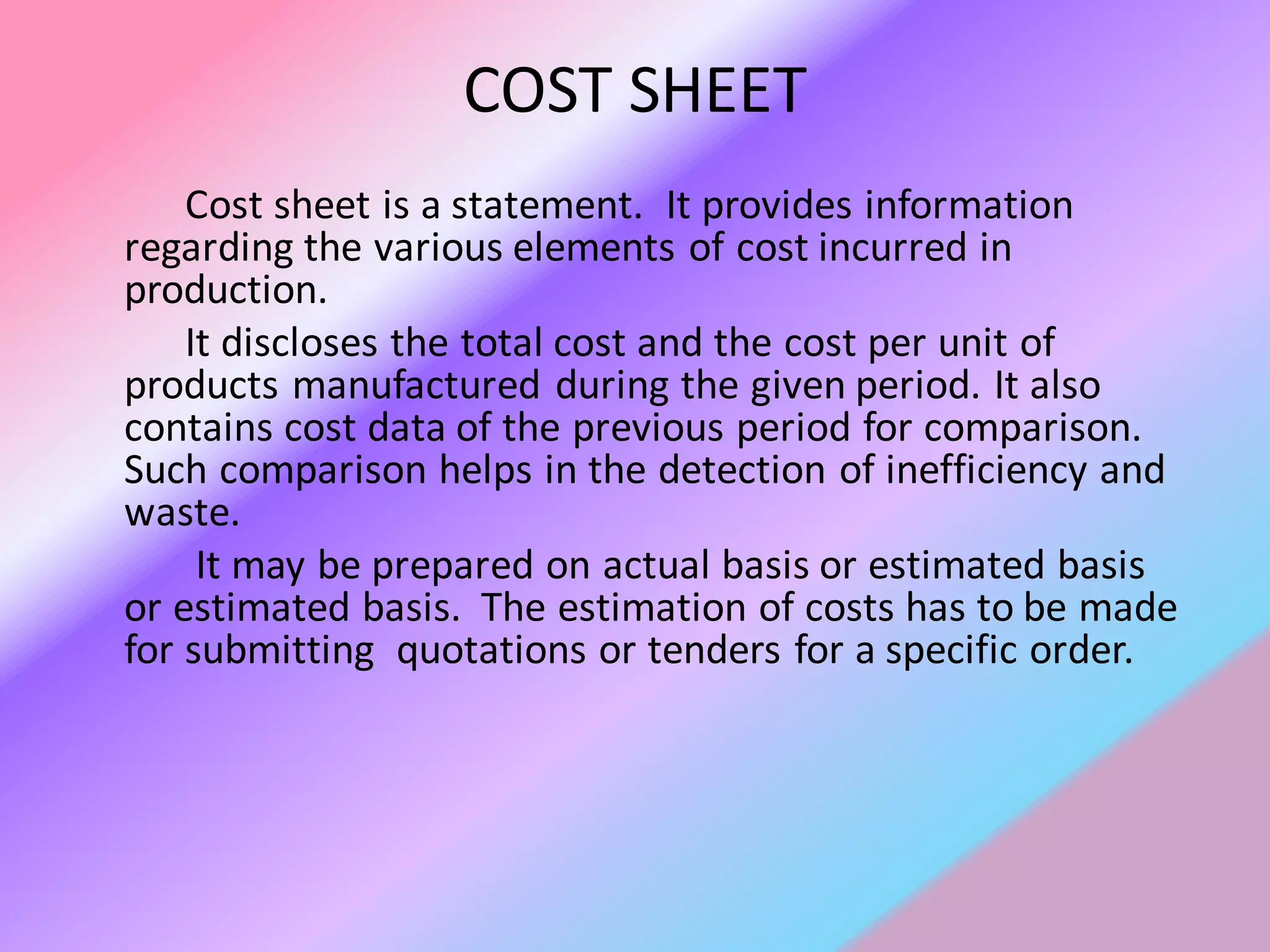 Costing | PDF