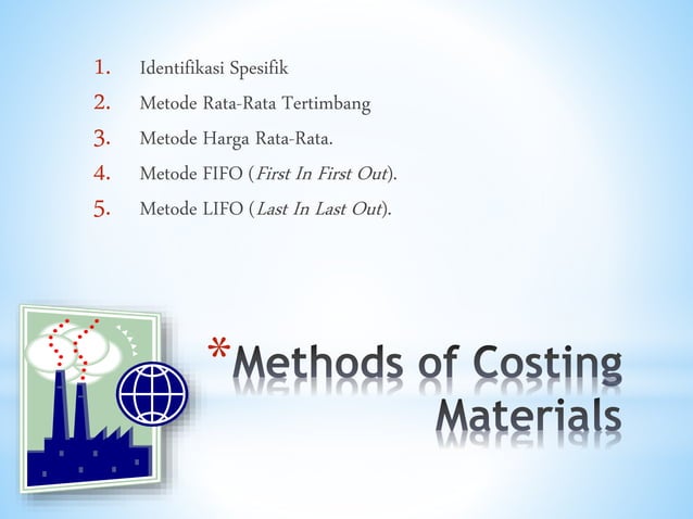 Costing and controls of materials | PPT