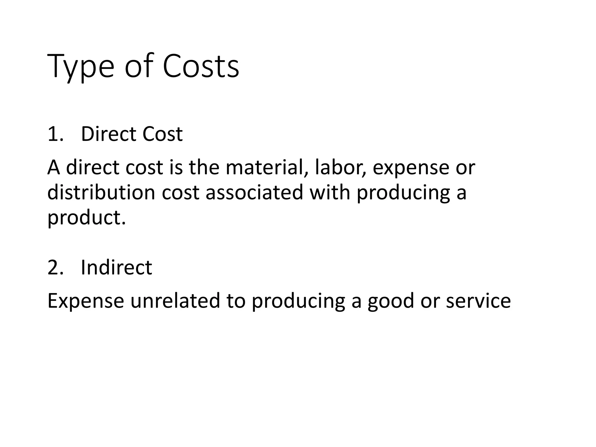 Costing and pricing | PPTX