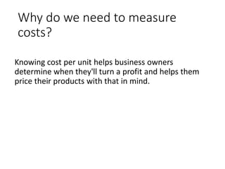 Costing and pricing | PPTX