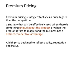 Costing and pricing | PPTX