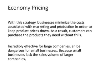 Costing and pricing | PPTX