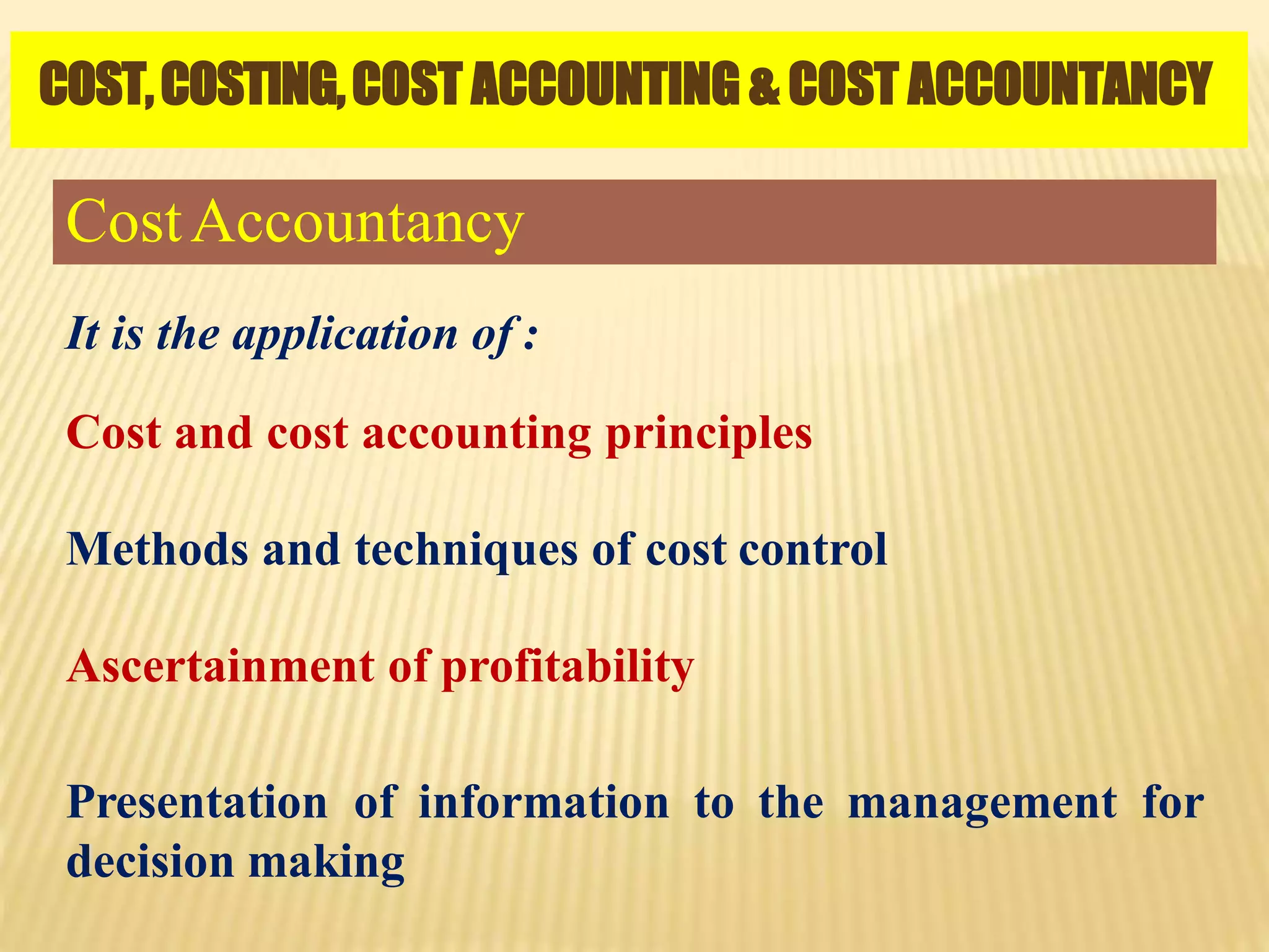Costing chapter 1 basics of costing | PPTX