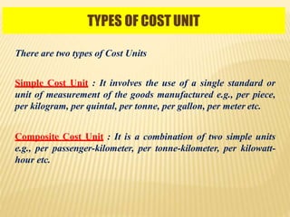 Costing chapter 1 basics of costing | PPT
