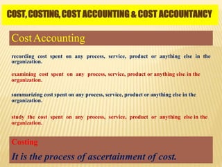 Costing chapter 1 basics of costing | PPT