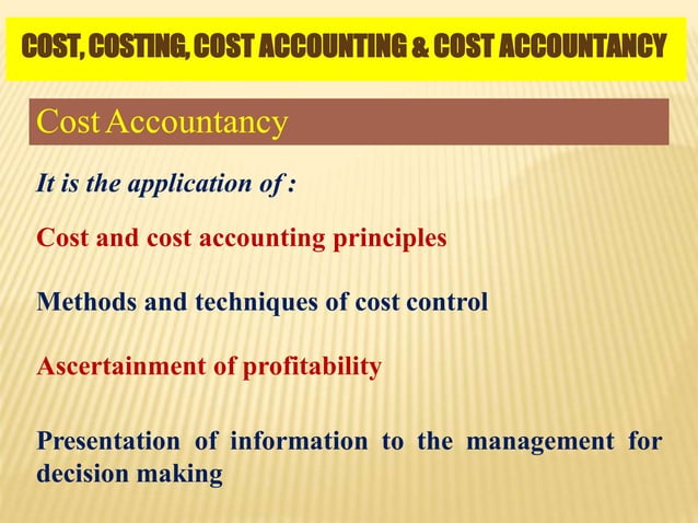 Costing chapter 1 basics of costing | PPT