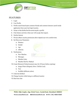 Costing for app like chilli69 dating app by EONSSoftTech | PDF