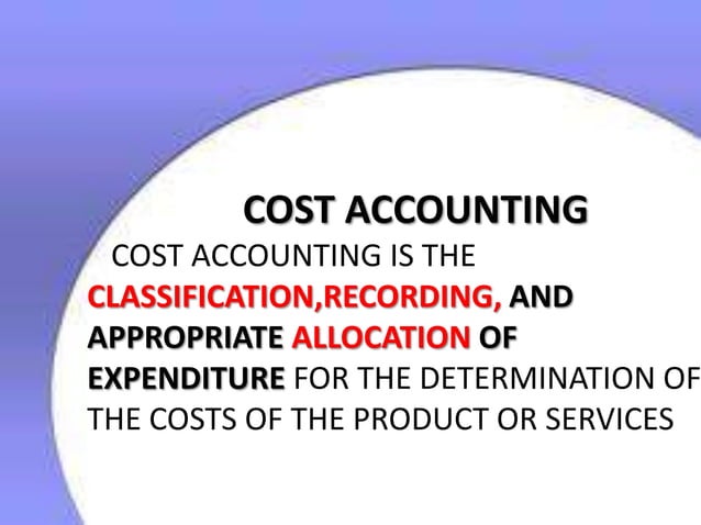 Costing for material labour and overhead | PPTX