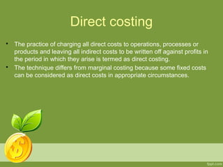 Costing introduction | PPT