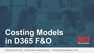 Inventory Costing Models in Dynamics 365 Finance and Operations | PPTX