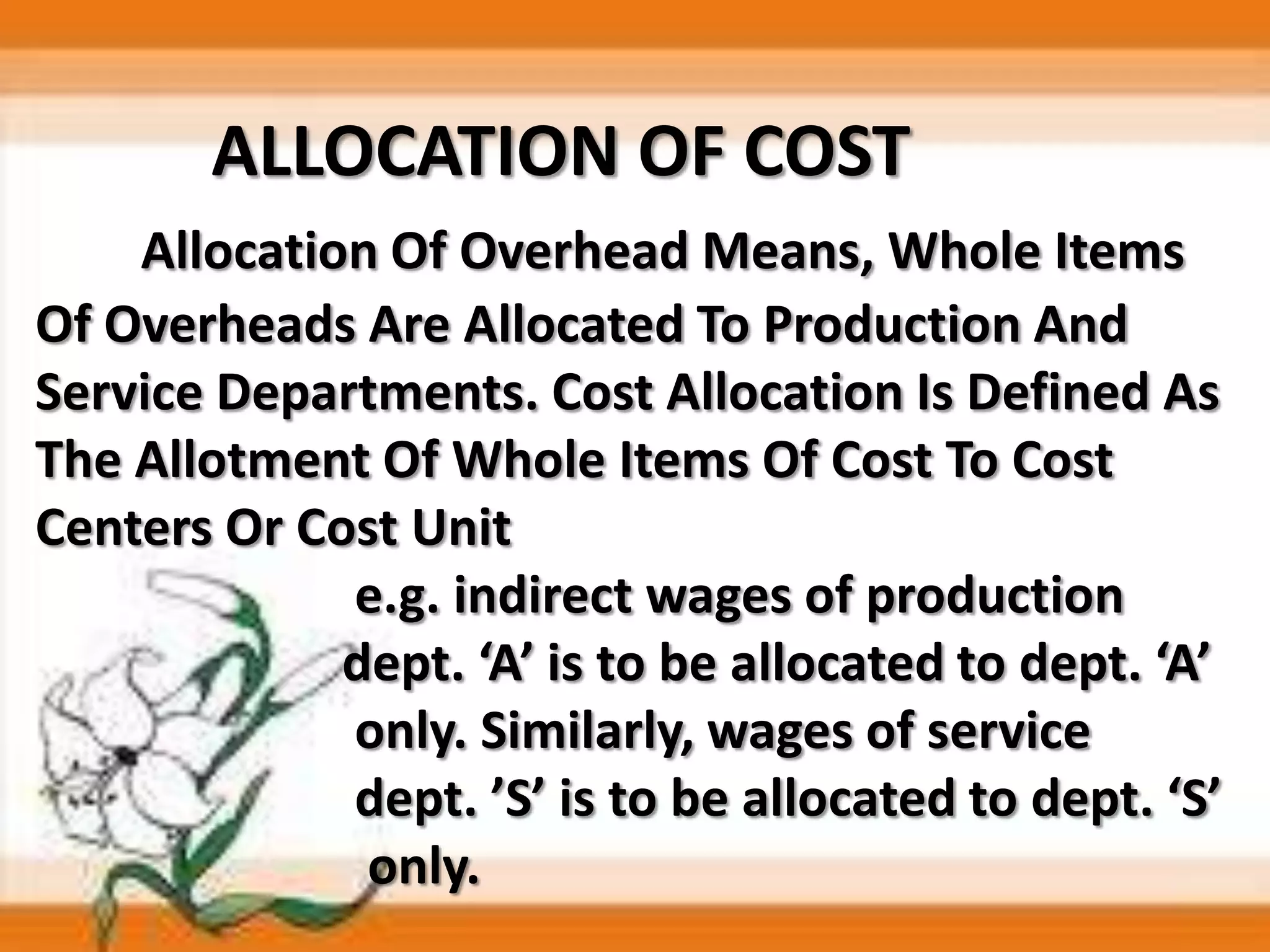 Basic costing/ Types of cost/Overheads | PPTX