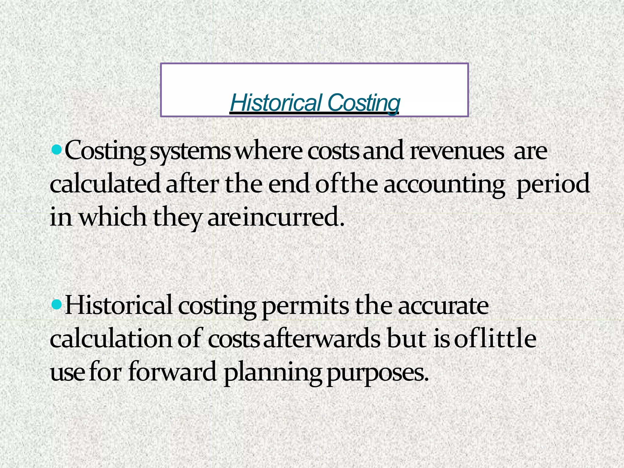 Costing techniques and methods | PPTX