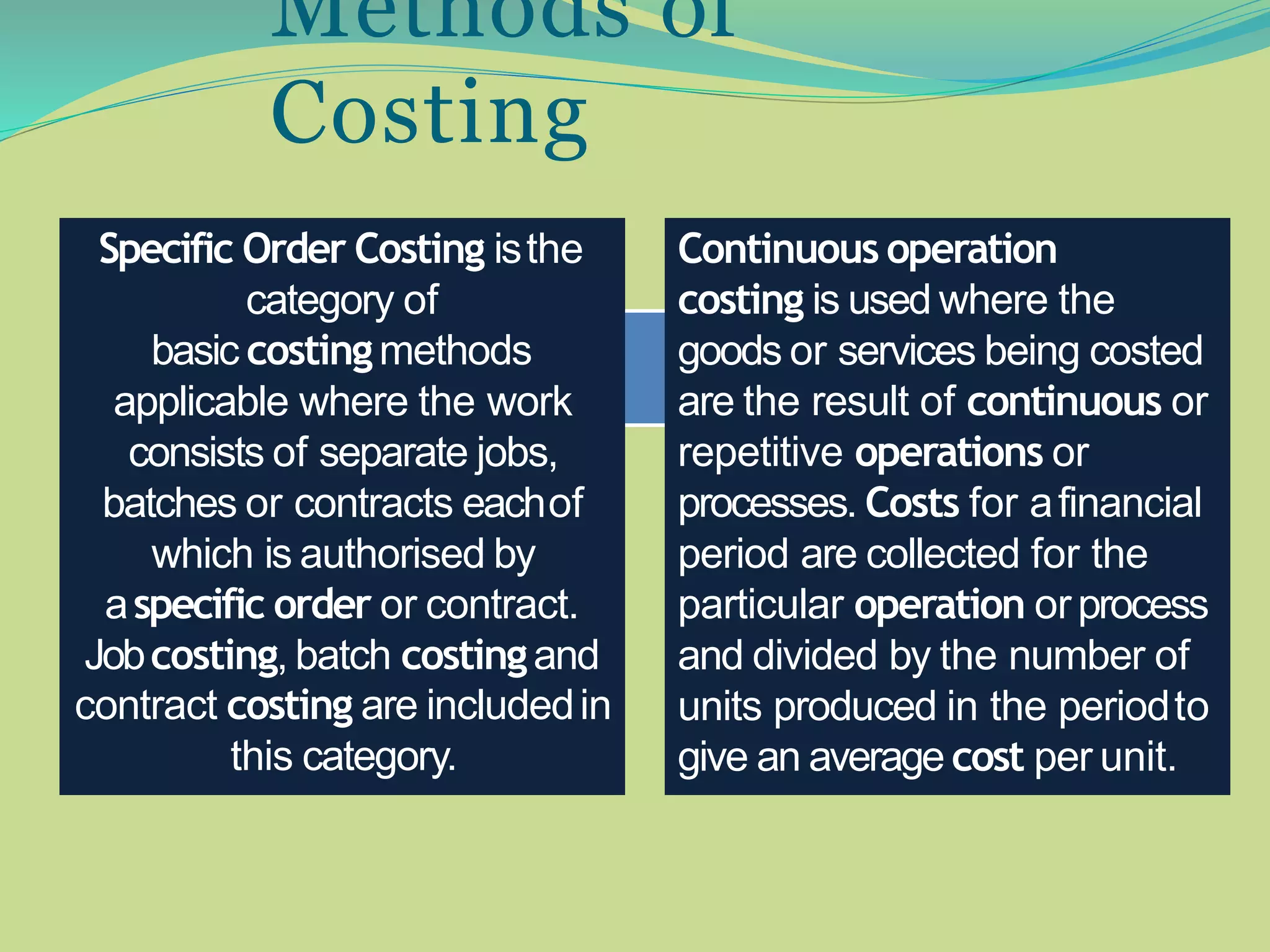 Costing techniques and methods | PPTX