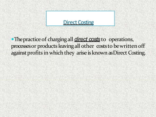 Costing techniques and methods | PPT