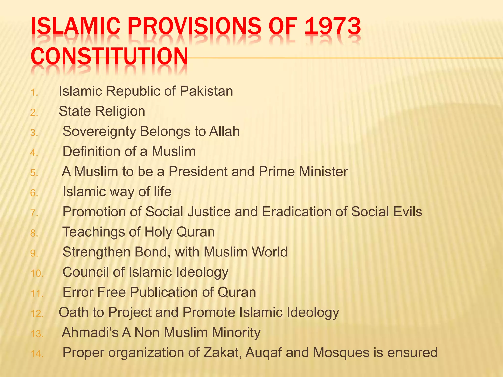 Constitutions of Islamic republic Pakistan. | PPTX