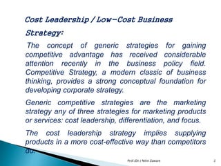 Cost leadership strategy | PPTX