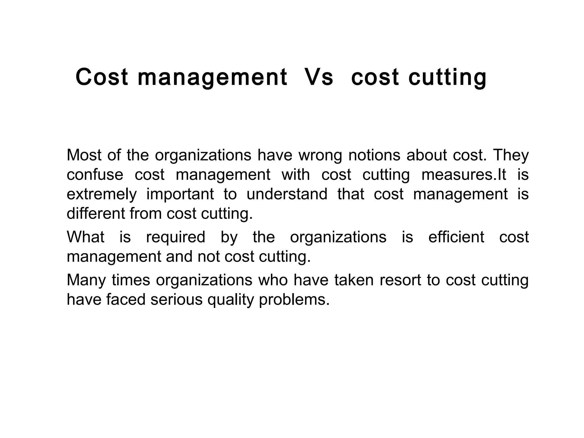 Cost management model | PPT
