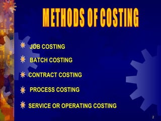 Cost methods | PPT