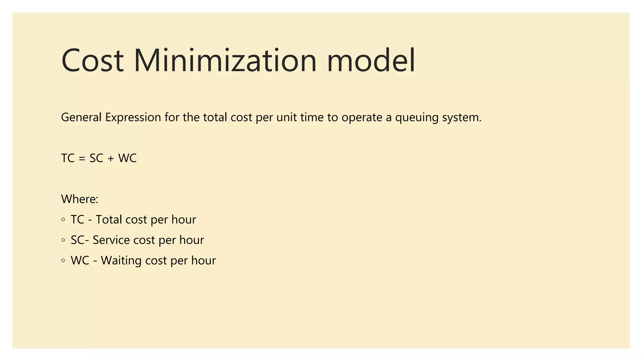 Cost minimization | PPTX