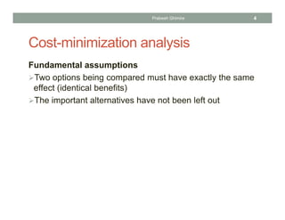 Cost Minimization Analysis in Health Care | PDF