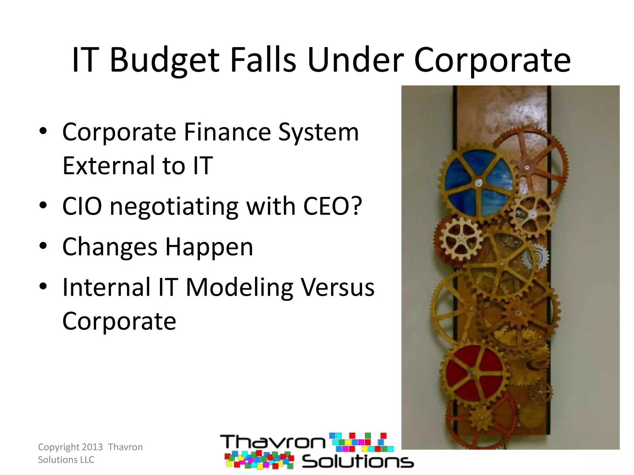 Cost model implications of the budgeting process | PPT