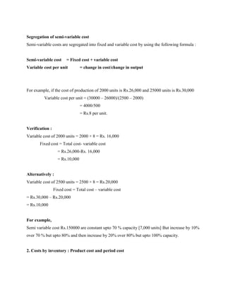 Costng accounting | PDF