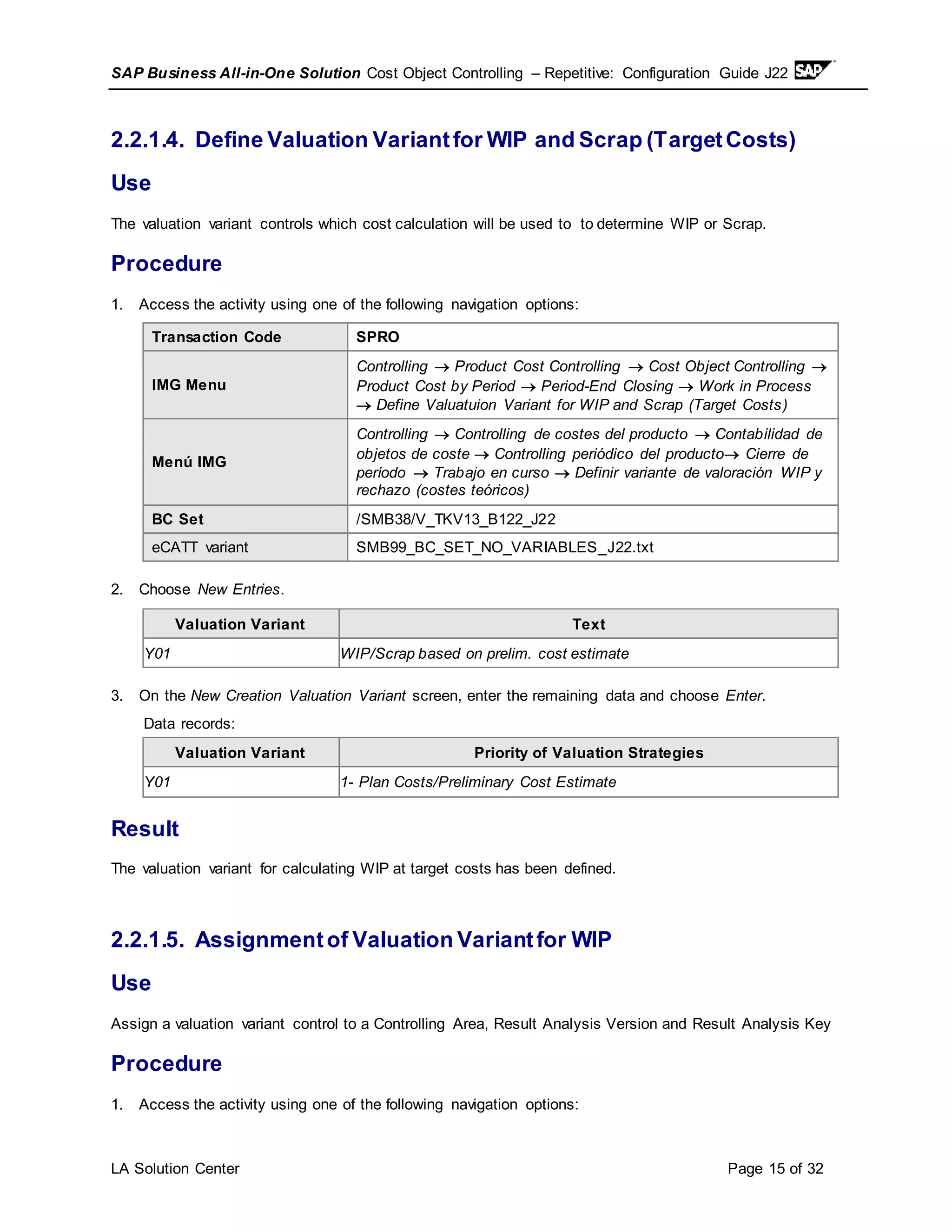 Cost obj controlling repetitive | DOCX