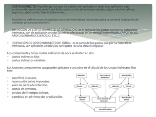 Costo de obras | PPTX