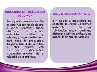 Costo de producción conjunta | PPTX