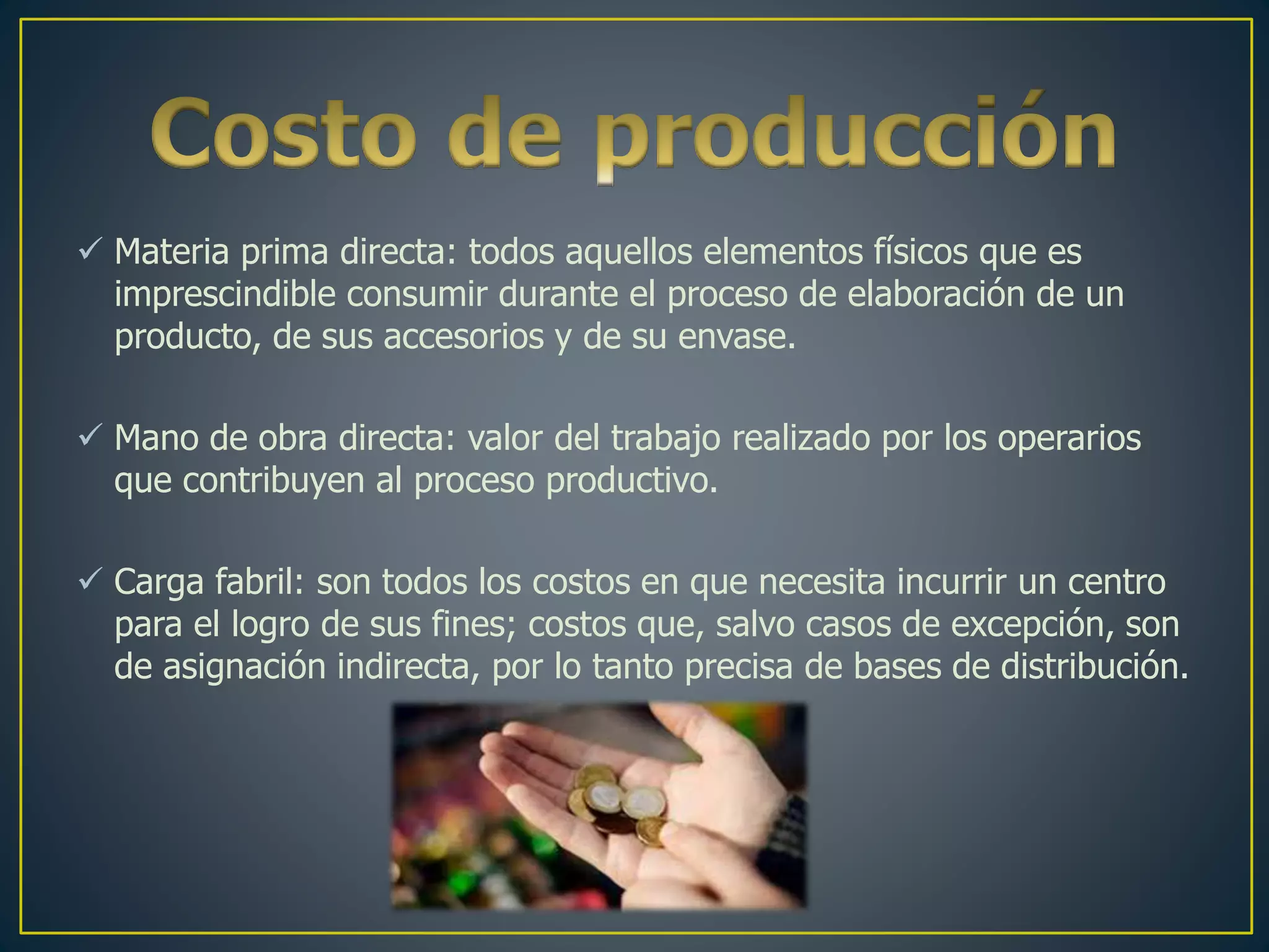 Costo de produccion | PPT