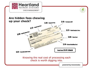 Cost Of A Check | PPT
