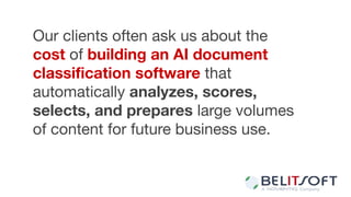 Cost of Building Text Classification Model for AI-based Content ...