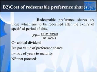 Cost of capital | PPTX
