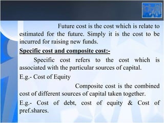 Cost of capital | PPTX