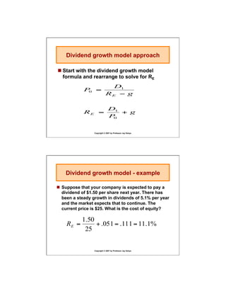 Cost of capital | PDF
