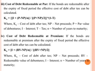 Cost of capital | PPT