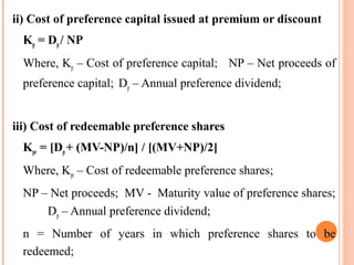 Cost of capital | PPT
